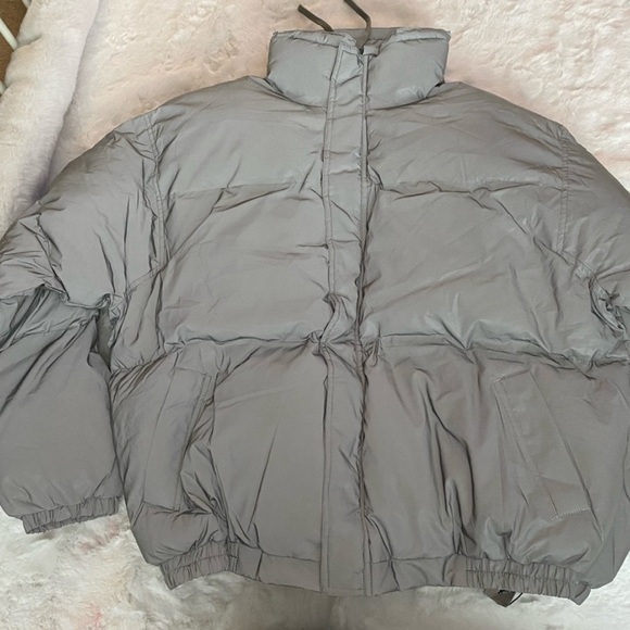 Essentials | Jackets & Coats | Reflective Puffer Jacket Ss 220 Fog ...
